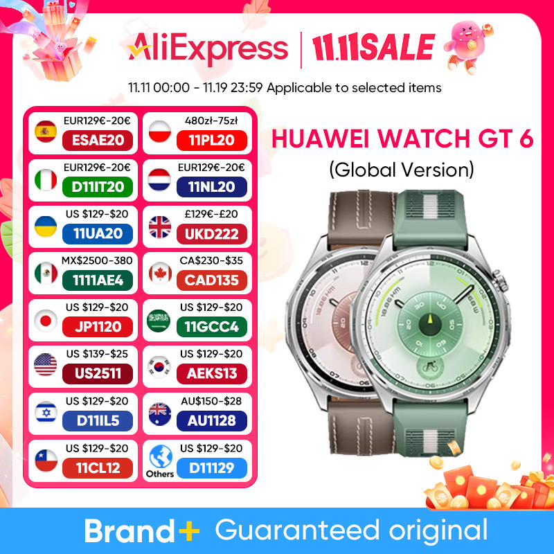 Jual 2025 New Huawei Watch Gt 6 Global Version Smartwatch Features ...