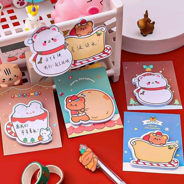 Jual STICKY NOTE NATAL 3D SANTA CLAUS/MEMO LUCU TEMA X'MAS MM-N2 ...