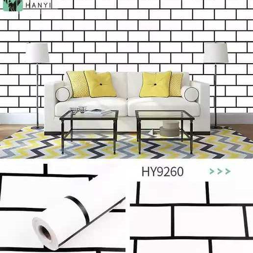 Jual News Wallpaper Dinding Bata Putih List Hitam 10m x 45cm | Shopee ...