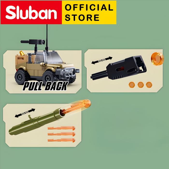 Jual Mainan Brick Sluban Army Meriam Anti Tank Ifr-D30S Howitzer B1255 ...