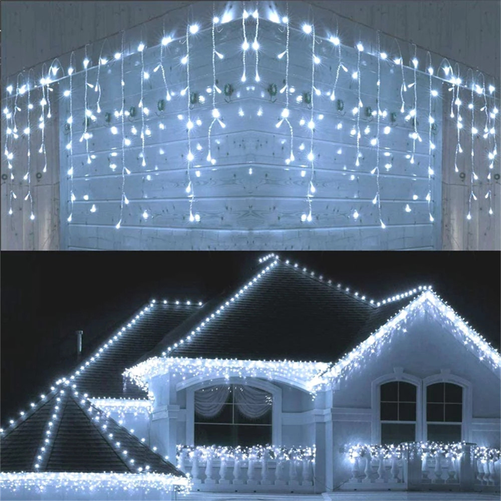 Jual Christmas Lights Waterfall Outdoor Decoration 5M Droop 0.4-0.6M ...