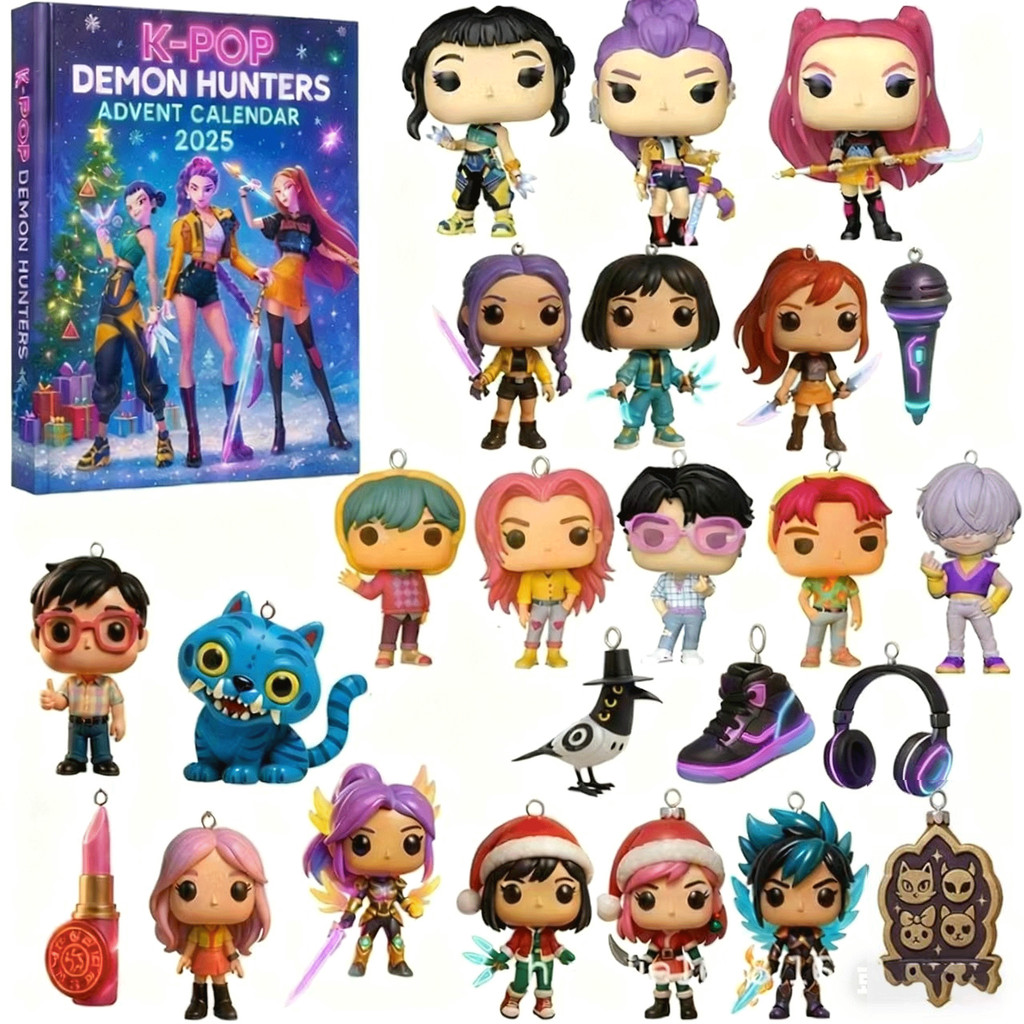 Jual New Countdown Calendars Kpop Demon Hunters Advent Calendar Model ...