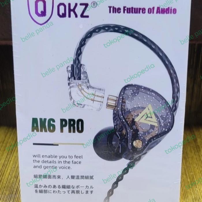 Jual IEM EARPHONE HIFI QKZ AK6 PRO WITH DETACHABLE CABLE & MIC EARBUDS ...