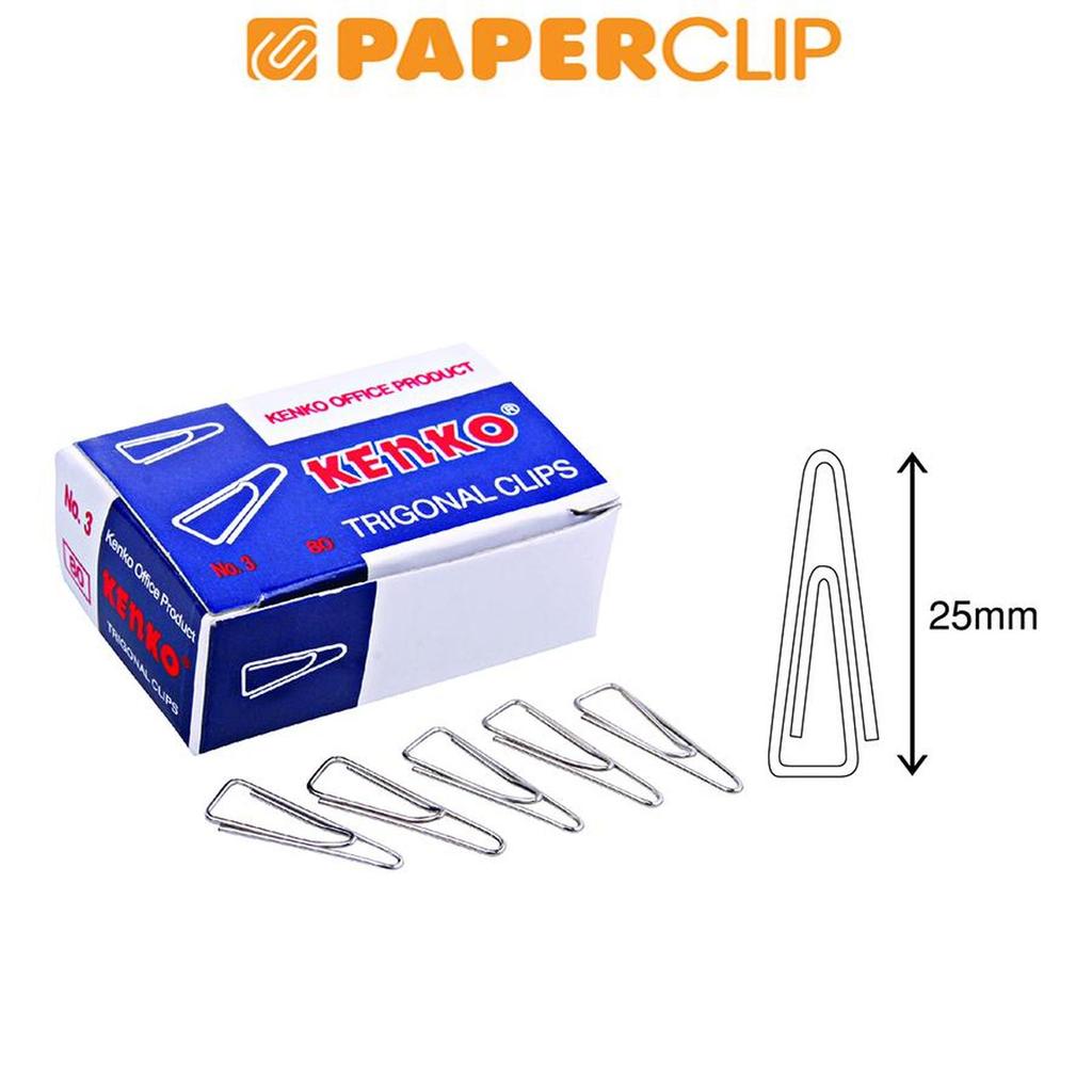 Jual (ISI 60)Trigonal Clip/Paper Clip/Clips/PaperClip/PaperClips/Klip ...