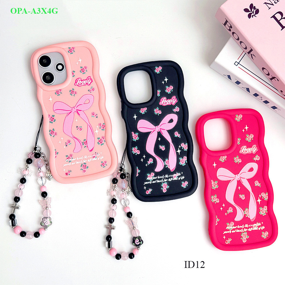 Jual Casing Hp Untuk OPPO A3X A3 Imut Cassing Phone Tali Case Warna ...