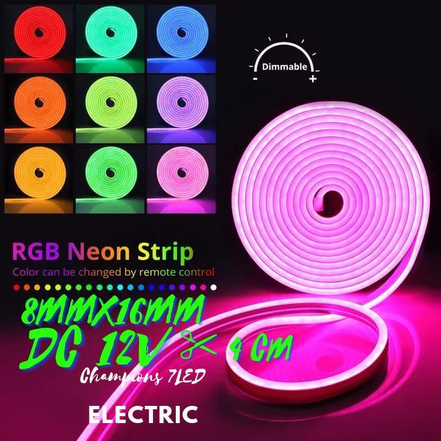 Jual Lampu Led Strip Selang Neon Flek Rgb 0816 8Mm Dc 12V Eceran Harga ...