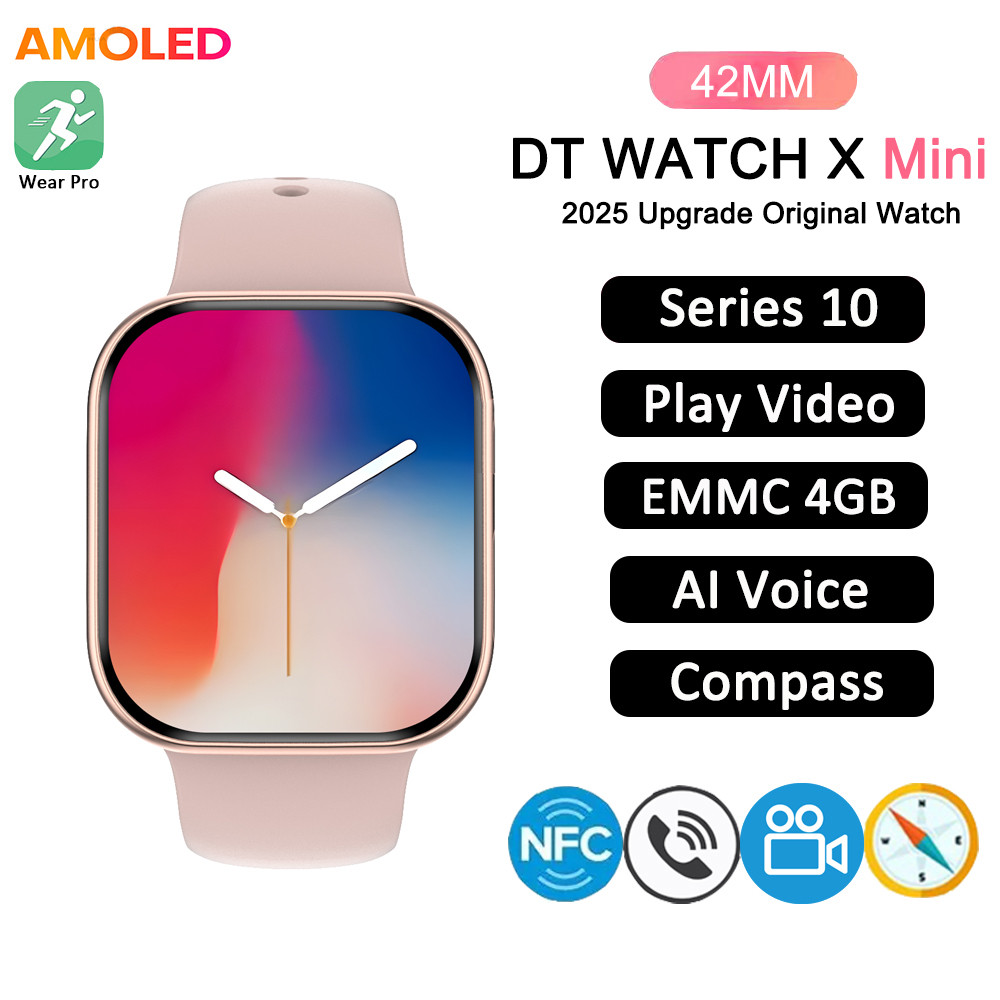 Jual 2025 Dt Watch X Mini Women Smart Watch Amoled Series 10Th 4Gb Rom ...