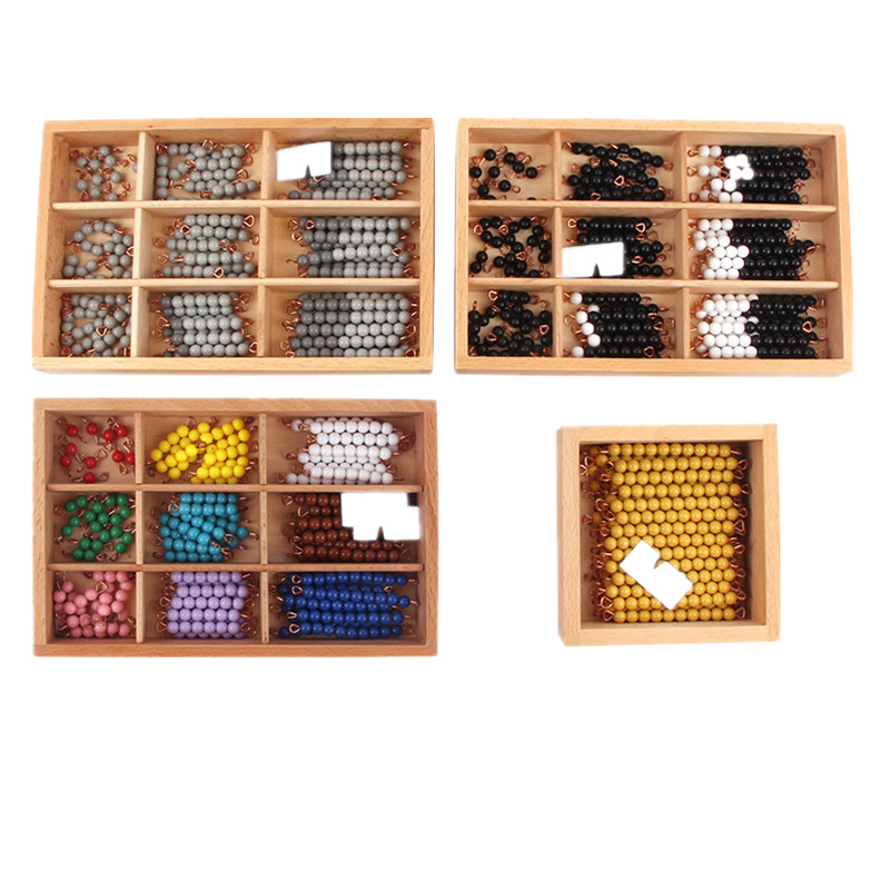 Jual Montessori Color Beads Number 1-10 Learning Resources Early ...