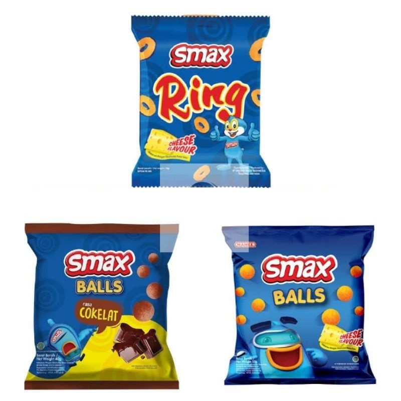Jual Smax 40g ( Ring Cheese , Balls Choco , Balls Cheese ) | Shopee ...