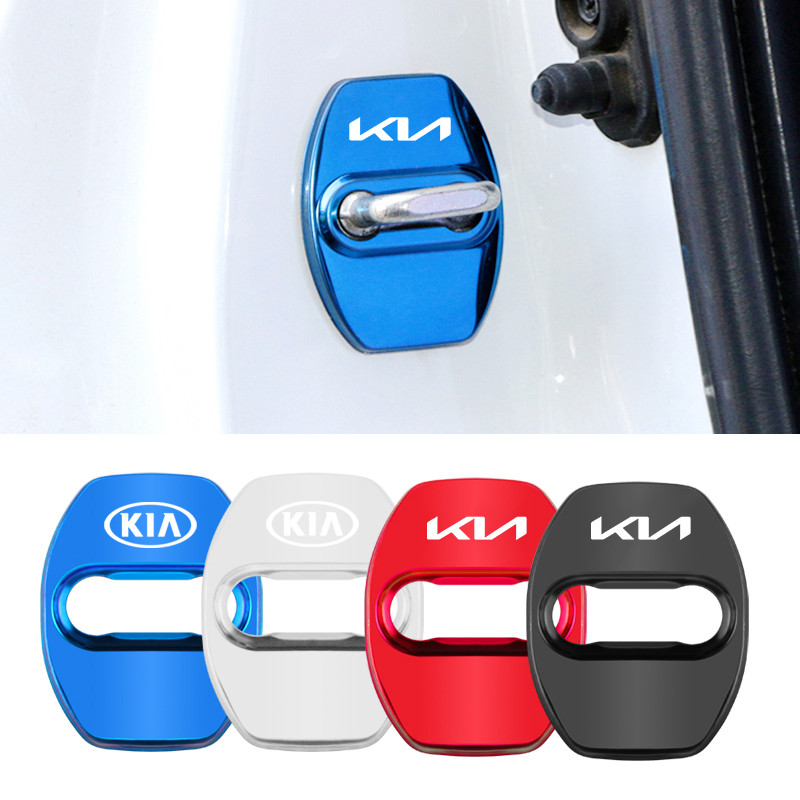 Jual IMPORT 4Pcs Car Door Lock Cover Stainless Steel Protection ...