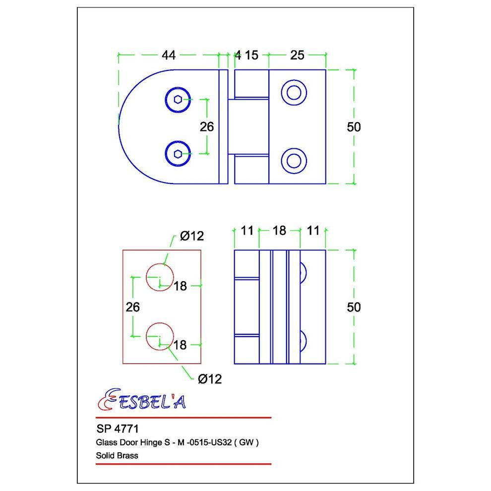 Jual g5ro- Sp 4771 Glass Door Hinge Shm-0515-Us32 (Gw) | Shopee Indonesia