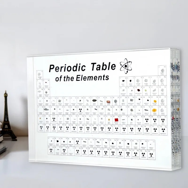 Jual Unique Acrylic Periodic Table Figurines Chemistry Chart Tools ...