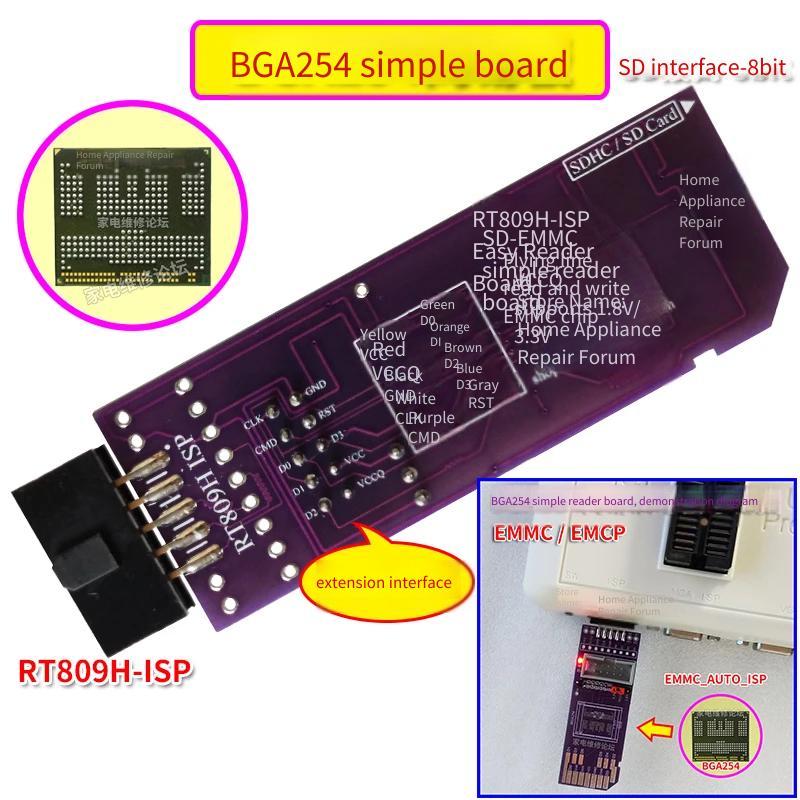 Jual Bga254 Simple Board Sd-Emmc Emcp 8Bit 1.8V Rt809H-Isp Flying Wire Detachable Read-Write ...