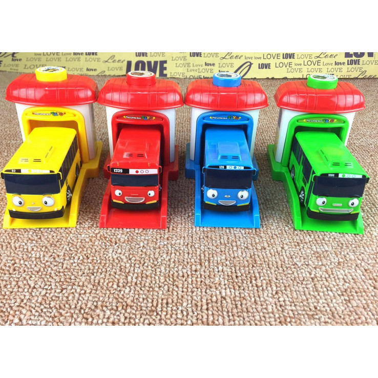 Jual [Funny] 4pcs/set Scale model Tayo the little bus children ...