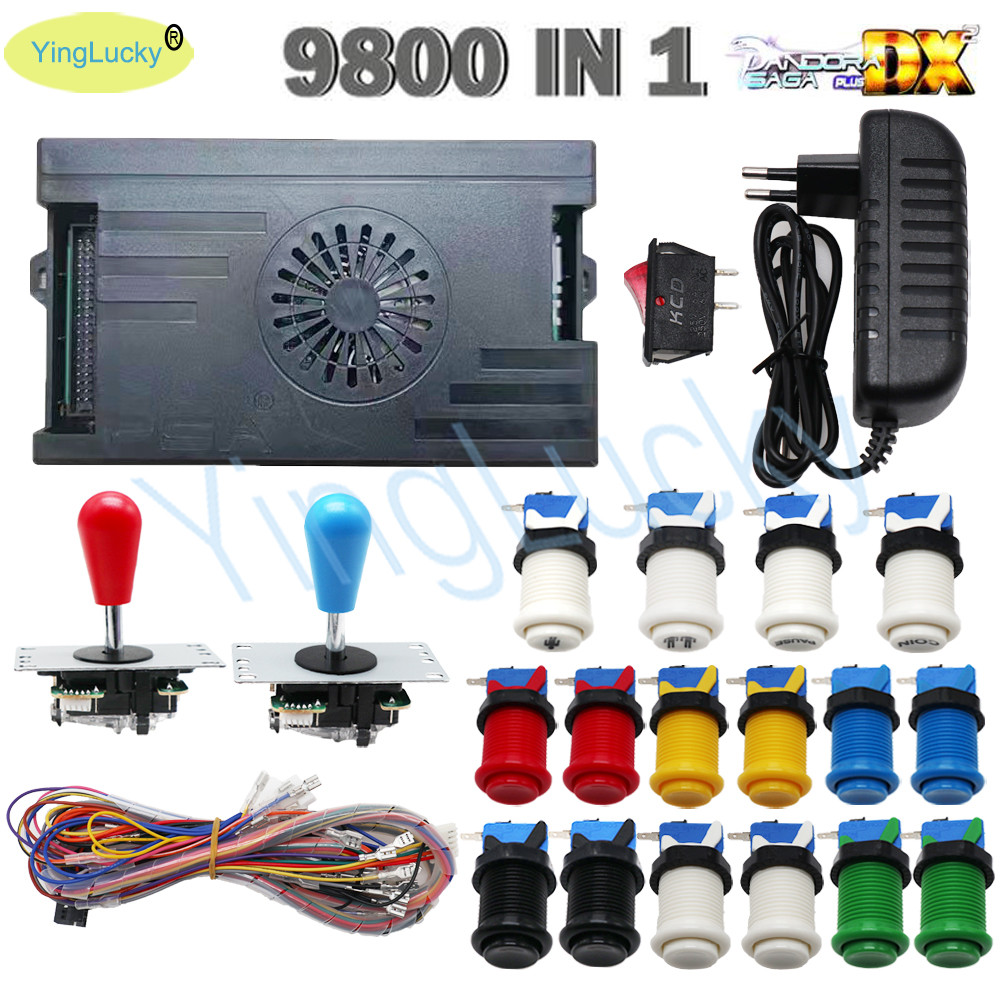 Jual 9800 In 1 Arcade Kit Pandora Saga Box Dx2 Arcade Buttons Mame 5 ...
