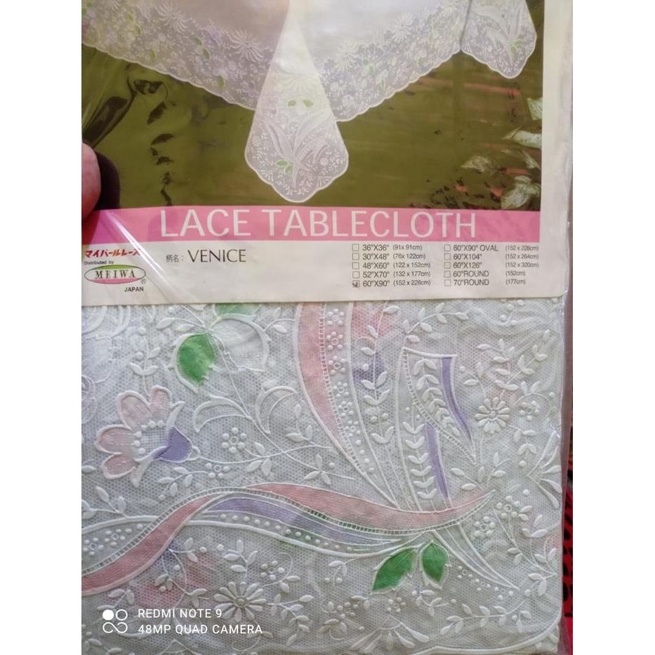 Jual New- Taplak Meja Makan Vinyl Premium Waterproof Size 6/8 Kursi ...