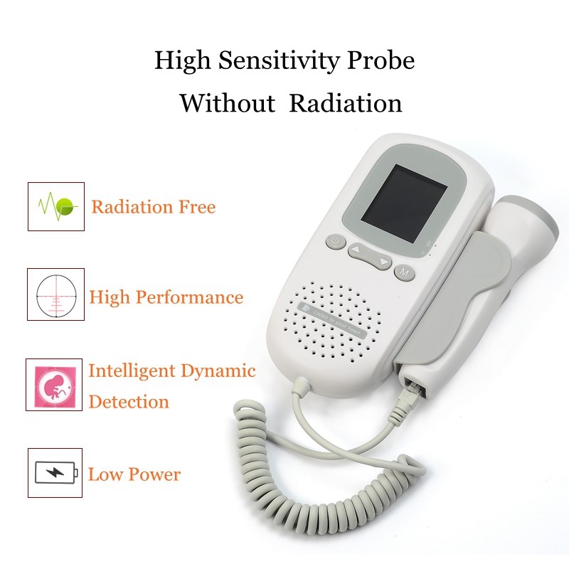 Jual Vcomin Fetal Doppler hand-hold Pocket portable sound Baby heart ...