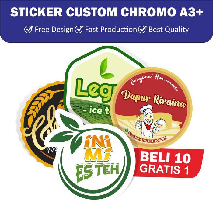 Jual News Cetak Stiker Label Crhomo / Cetak Stiker Logo Usaha / Cetak ...