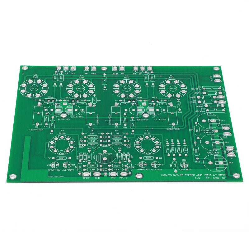 Jual Diy 6V6 + Ecf80 Stereo Push-Pull Tube Amplifier Board Bare Pcb Pp ...