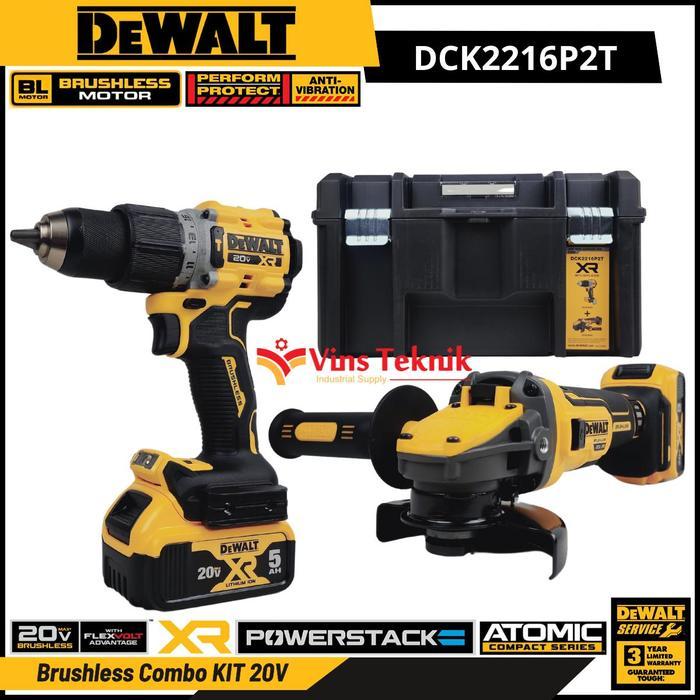 Jual DEWALT DCK2216P2T Mesin Bor Cordless Impact Drill DCD805 ...