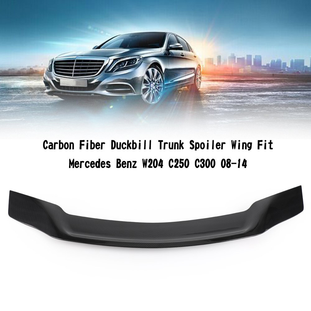 Jual Carbon Fiber Duckbill Trunk Spoiler Wing Fit For Mercedes Benz ...