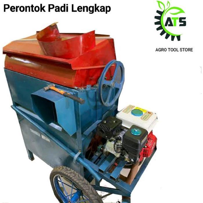 Jual Mesin Perontok Padi Lengkap Siap Pakai Engine Bensin 7,5HP Rontok ...