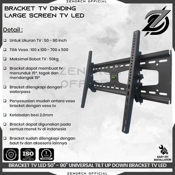 Jual News Braket Breket Bracket TV LED 40 42 43 50 55 60 65 70 75 80 85 ...