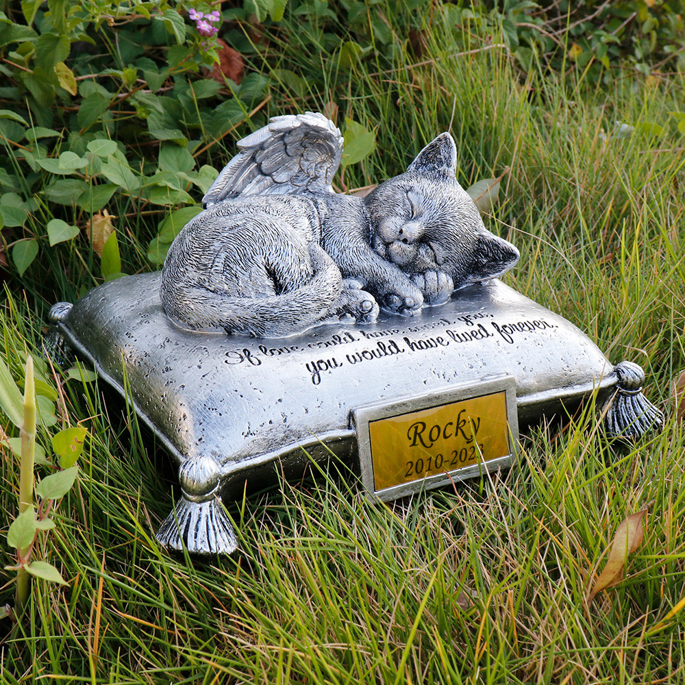 Jual Personalized Pet Urns for Cat Ashes, Resin Pet Cat Memorial ...