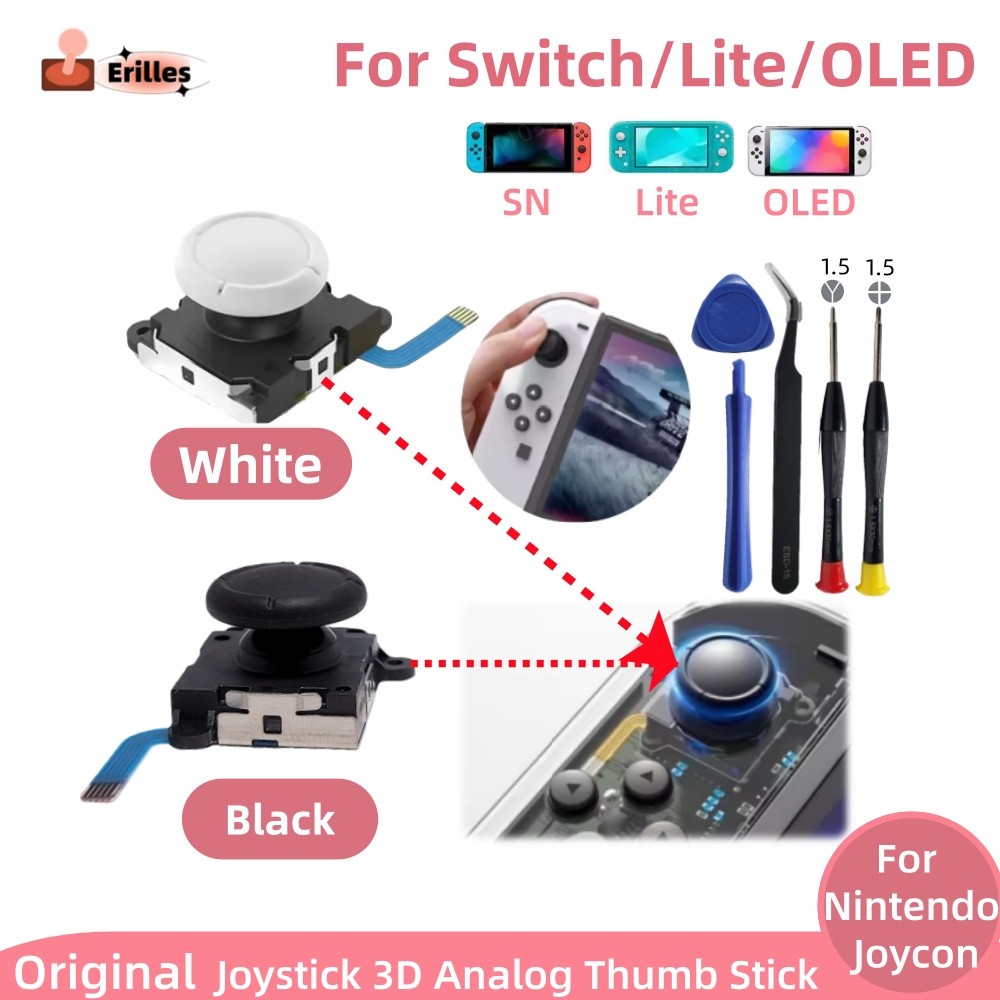 Jual Lot Of 2/4/8 Original Joystick Replacement For Nintendo Switch ...