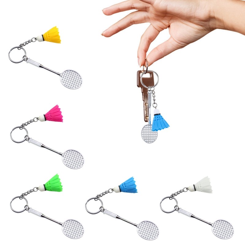 Jual Badminton for KEY Ring Charm Decors, Sports Lovers for Creative ...