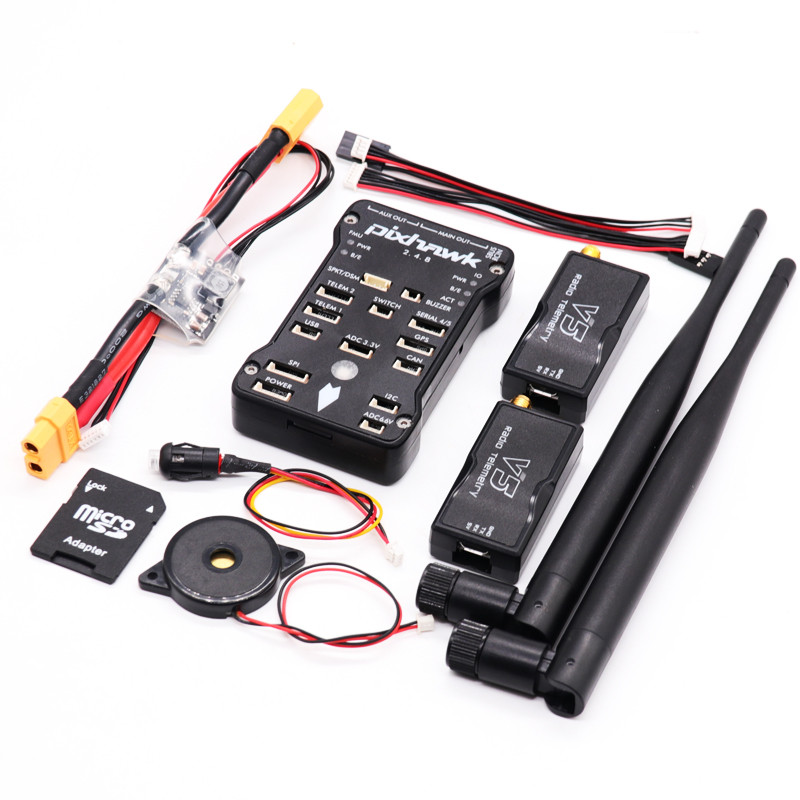 Jual Pixhawk 433Mhz Radio Telemetry Px4 Pix 2.4.8 32 Bit Flight ...