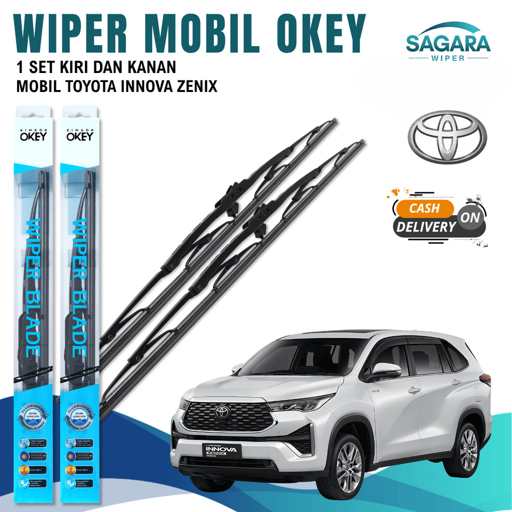 Jual Wiper Blade Toyota Innova Zenix 2023 Rangka Besi Pembersih Kaca ...