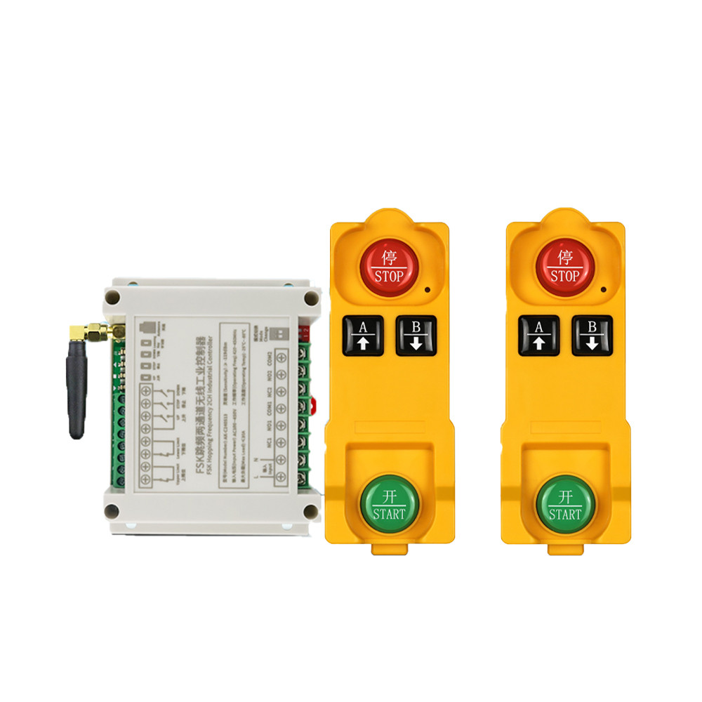 Jual AC100-450V Frequency-hopping 420-450MHz Industrial Crane RF Radio ...