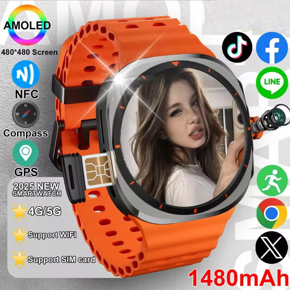 Jual 2025 U8 Ultra Ios Android 9.0 Smart Watch Men 4G 5G Sim Card Wifi ...