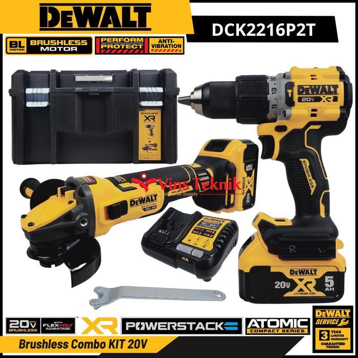 Jual DEWALT DCK2216P2T Mesin Bor Cordless Impact Drill DCD805 ...