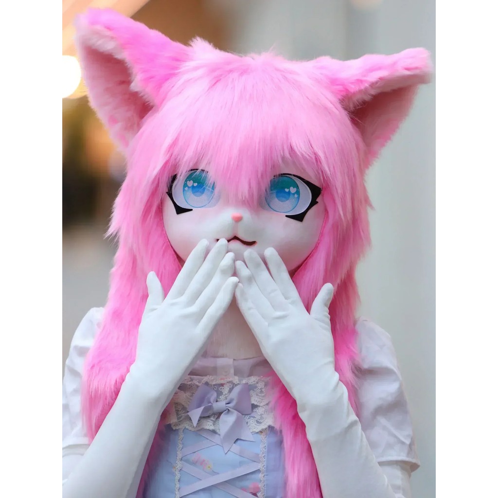 Jual Headset Furry Kig Cosplay Mask Paw Head Comiket Furry Fursuit ...