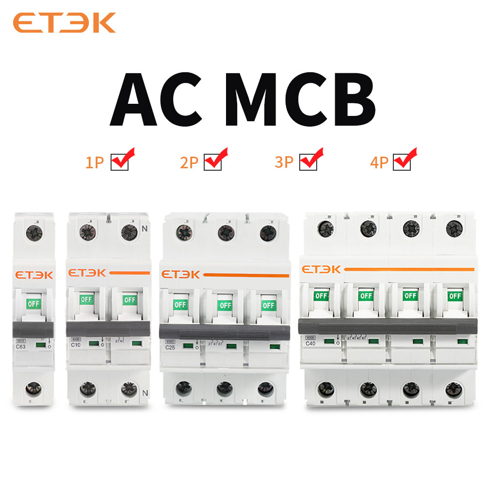 Jual Circuit Breaker Ac Mcb Overload Protector C Curve 35Mm Din Rail ...