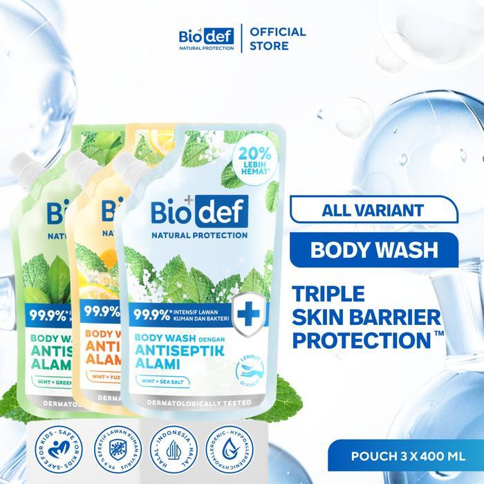 Jual [TRIPLE PACK] Biodef Gentle Body Wash 400ml x 3pc Moisturizing ...