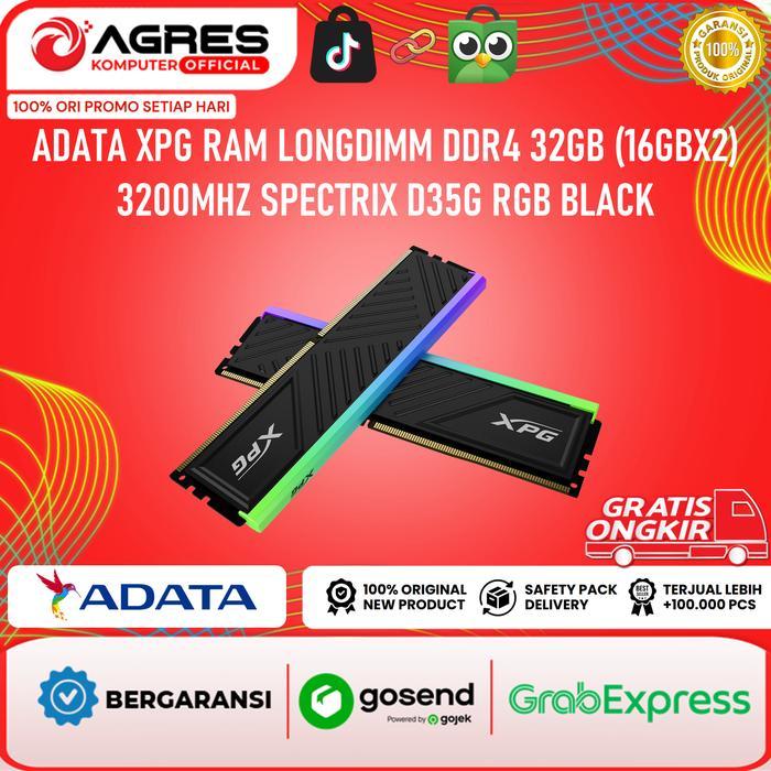 Jual ADATA XPG RAM LONGDIMM DDR4 32GB (16GBX2) 3200MHZ SPECTRIX D35G ...