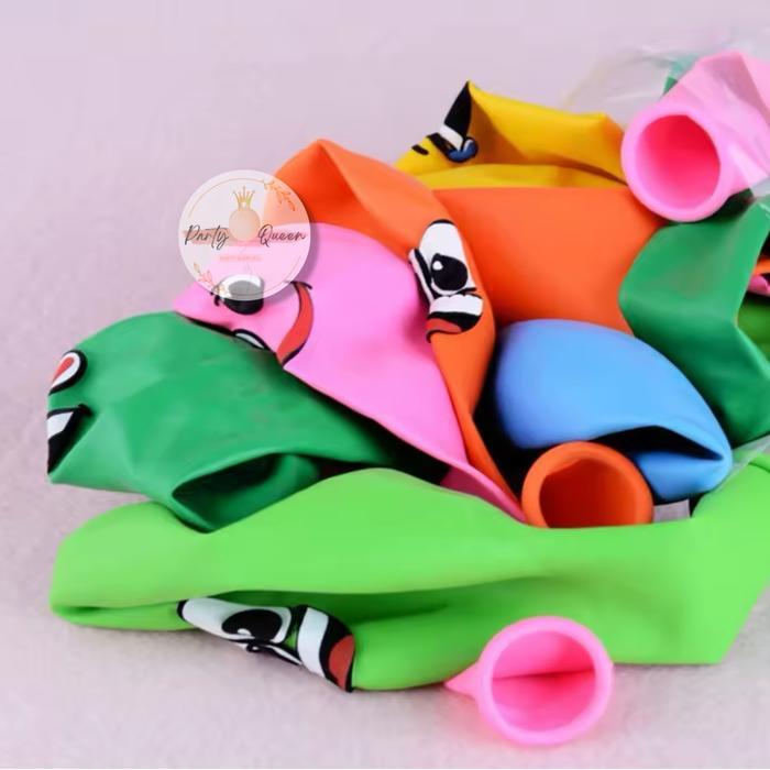 Jual g8iv- Balon Latex Emoticon Mix / Balon Emoji Warna Warni 12Inch ...