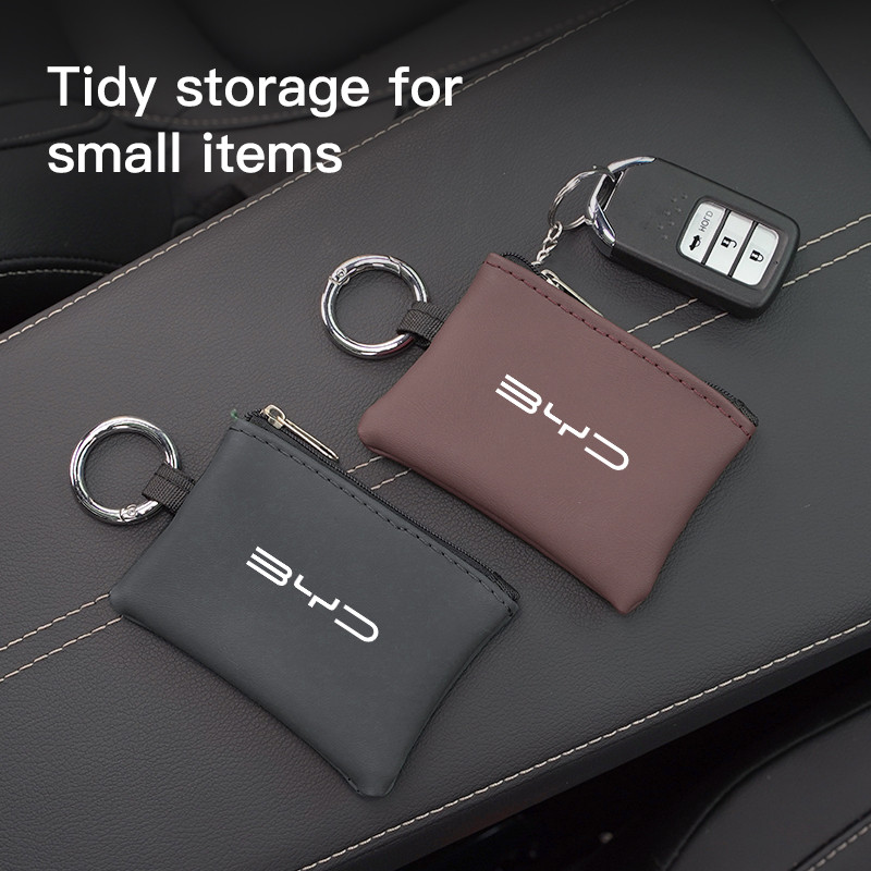 Jual IMPORT Car Key Case PU Leather Waterproof Dust Key Bag For BYD ...