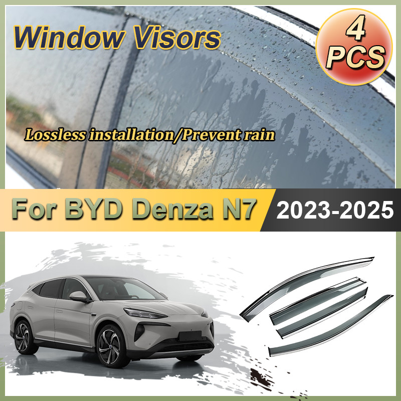 Jual IMPORT Car Window Door Visor For BYD Denza N7 2023 2024 2025 Vent ...