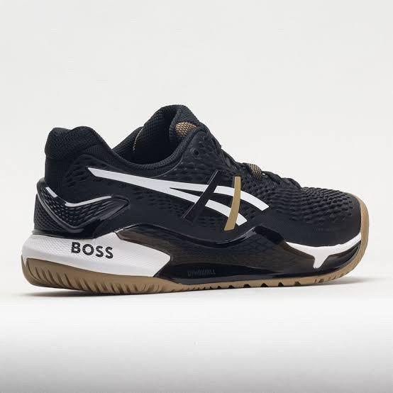 Jual Sepatu Tenis Asics Gel Resolution 9 Boss Black/Tennis Shoe ...