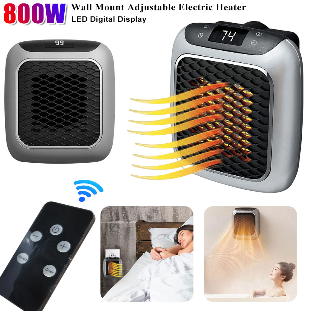 Jual 800W Wall Mount Electric Heater PTC Ceramic Digital Heaters ...