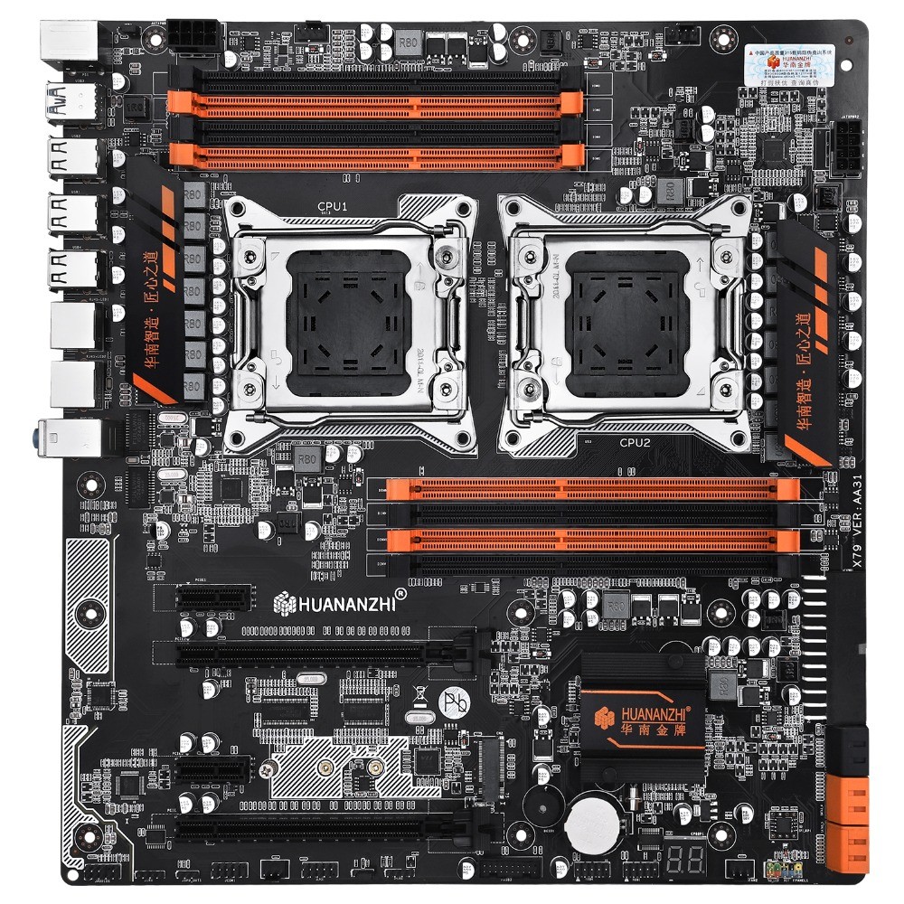 Jual Huananzhi X79-8D Dual Cpu Socket Motherboard On Good Mainboard ...