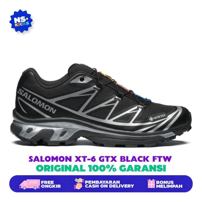 Jual Salomon XT-6 Goretex Black & Silver FTW Resmi Store | Shopee Indonesia