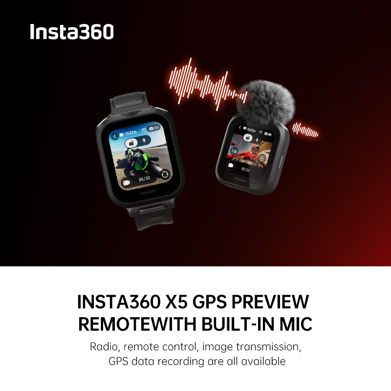 Jual Insta360 X5 Gps Preview Remote With Built-In Mic 160M Lcd ...