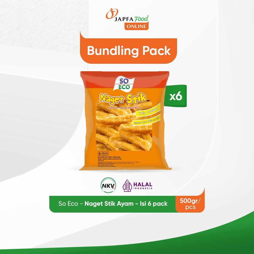 Jual So Eco Chicken Nugget Stick - Naget Stik Ayam 500gr - Isi 6 pack ...