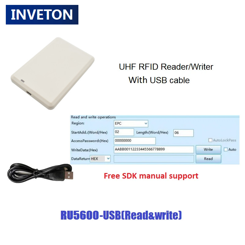 Jual ISO 18000 6C RFID UHF Reader Writer USB Keyboard Emulation RFID ...