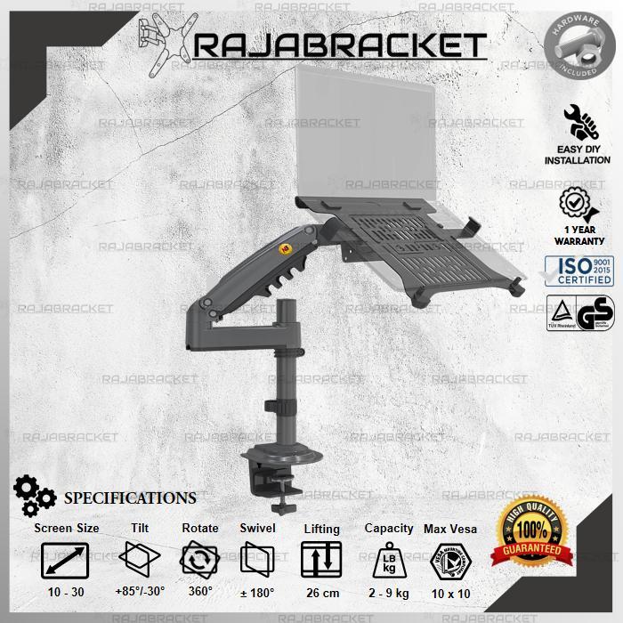 Jual Bracket Laptop Monitor 10 14 16 17 19 22 24 27 30 inch, Universal ...